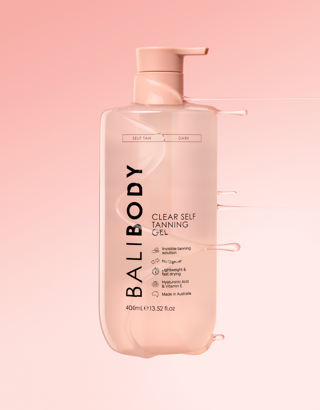 Clear Self Tanning Gel - Rinse-Free Formula - Bali Body AU