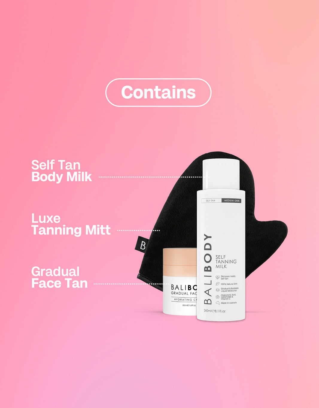 Gradual Tan Moisturiser – Bali Body AU